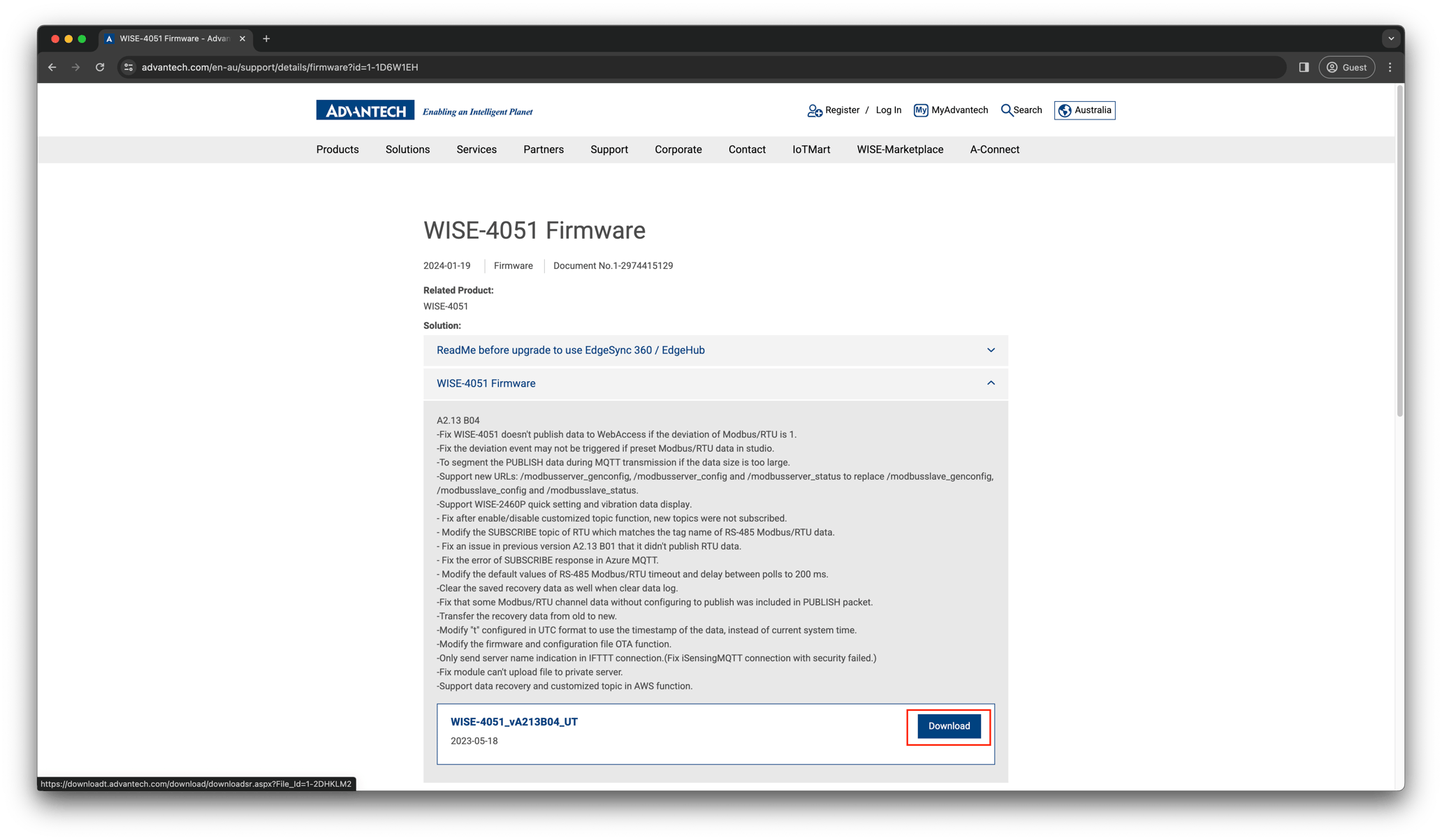 Update Firmware on Advantech WISE Series PLC via Initial Mode