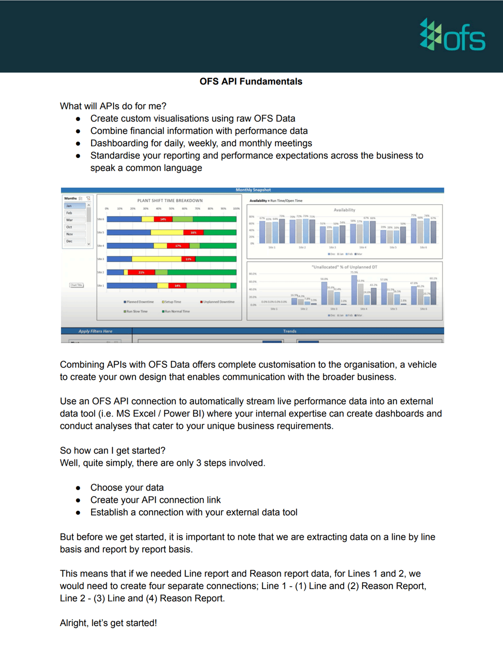 Exporting OFS-X Data via APIs