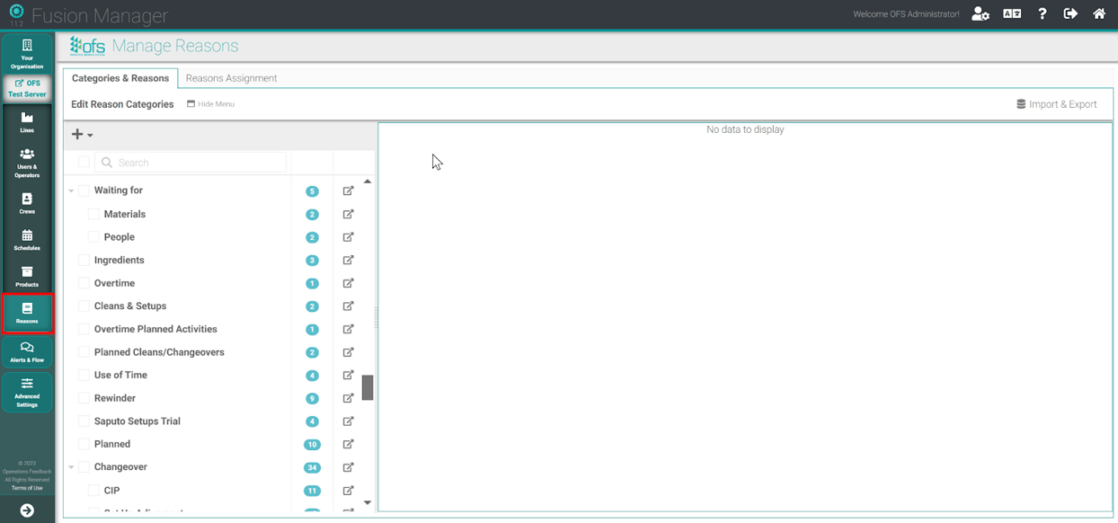 How to add Subcategories within a Reason list?