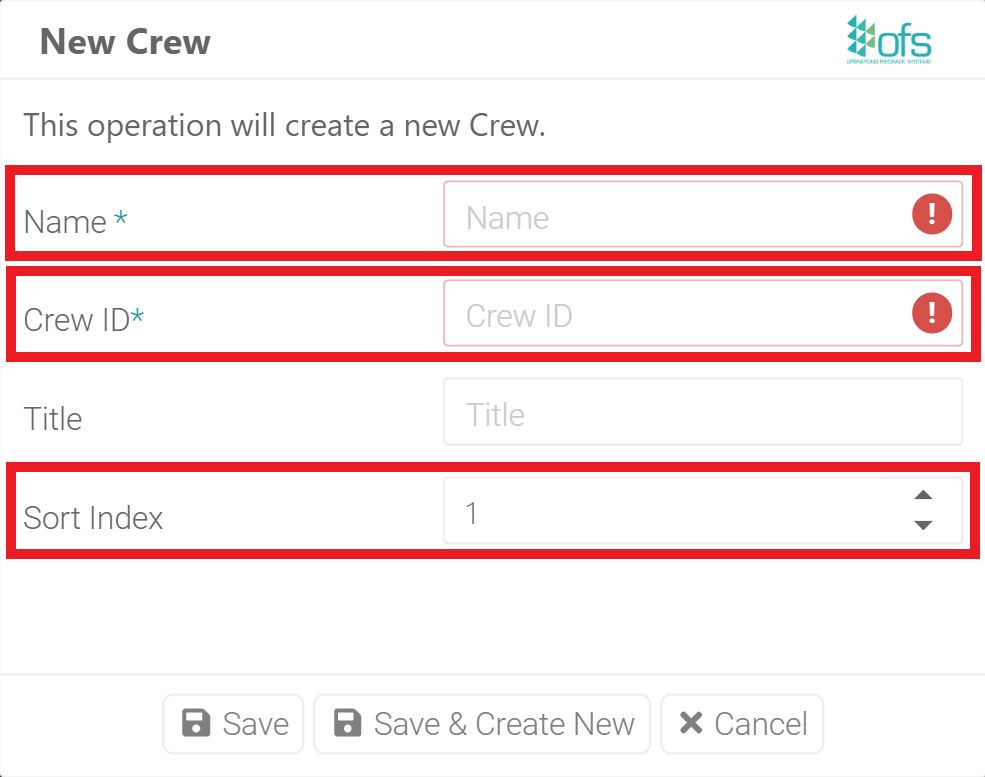 How to add or change crews?